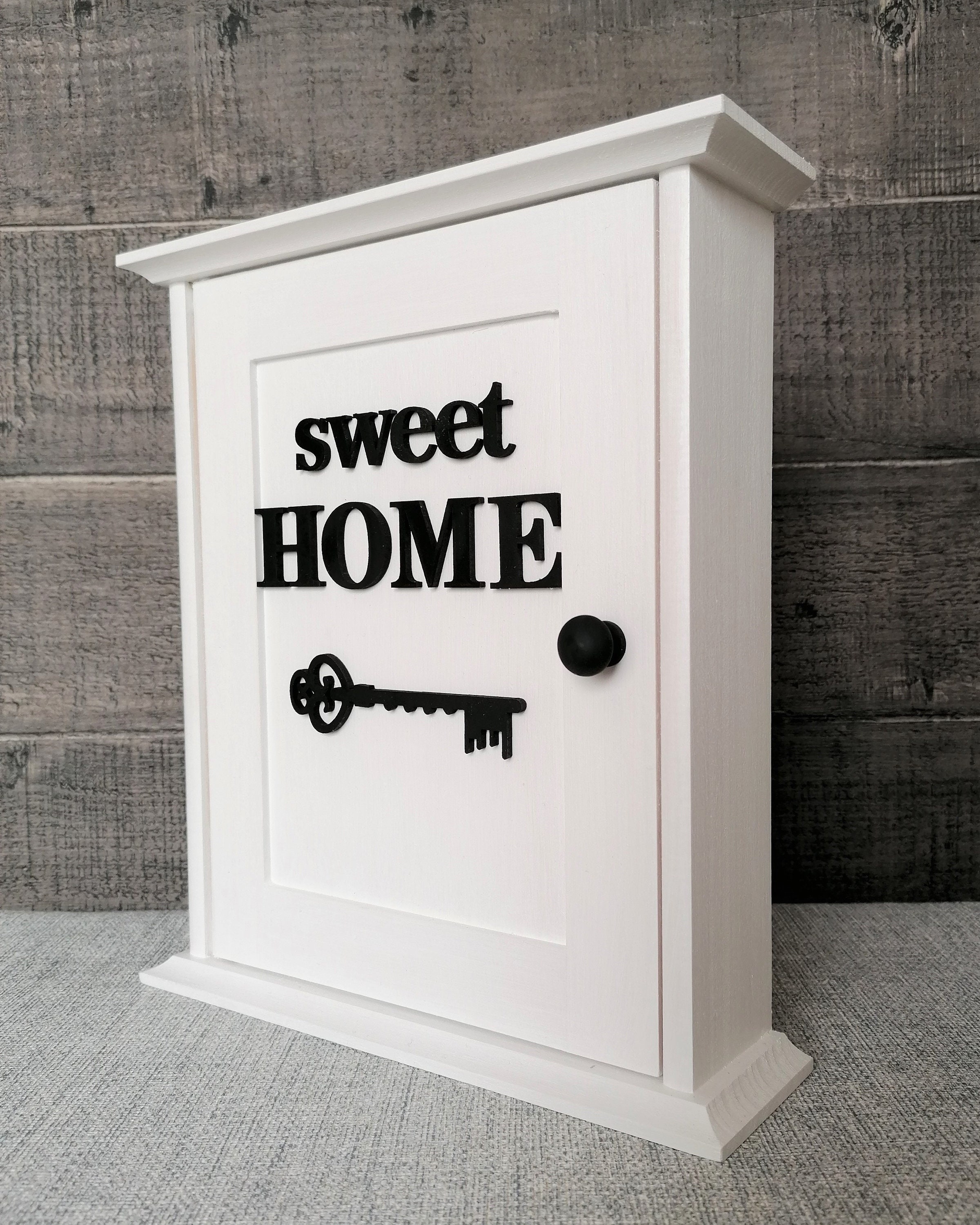 Key Box Holder Wooden Key Box Box Storage Cabinet Key Organizer Key ...
