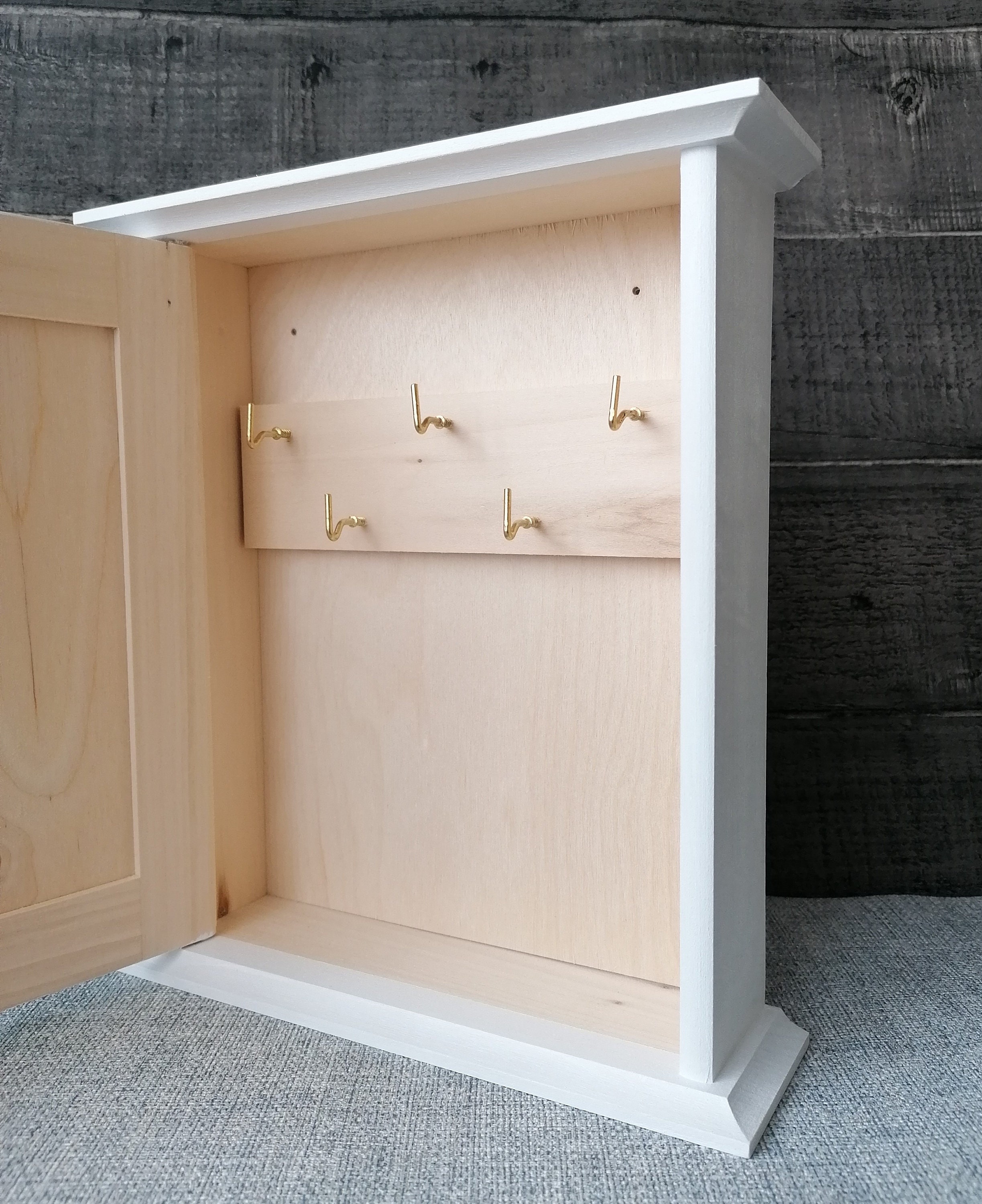 Key Box Holder Wooden Key Box Box Storage Cabinet Key Organizer Key ...