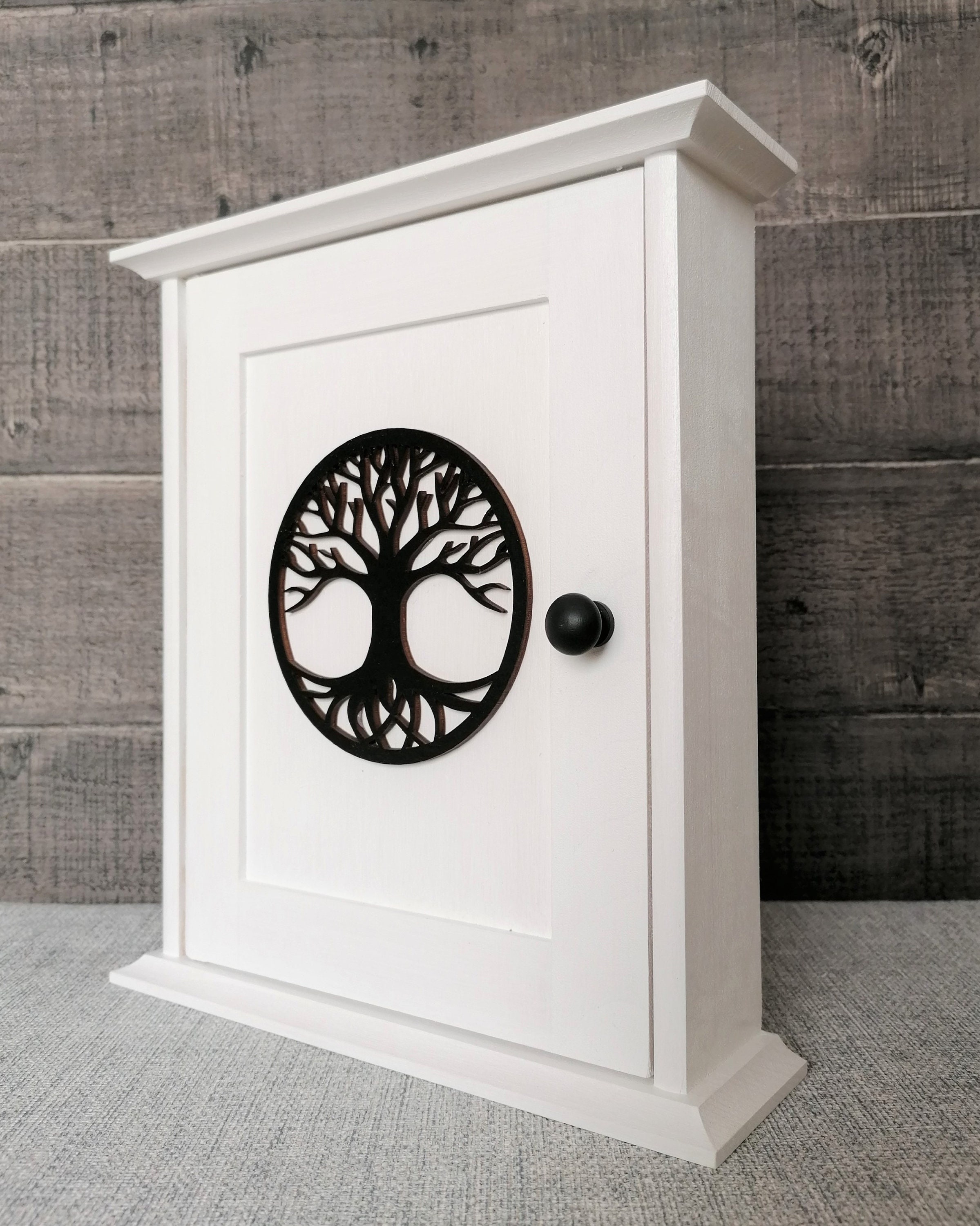 Key Box Holder Wooden Key Box Box Storage Cabinet Key Organizer Key ...