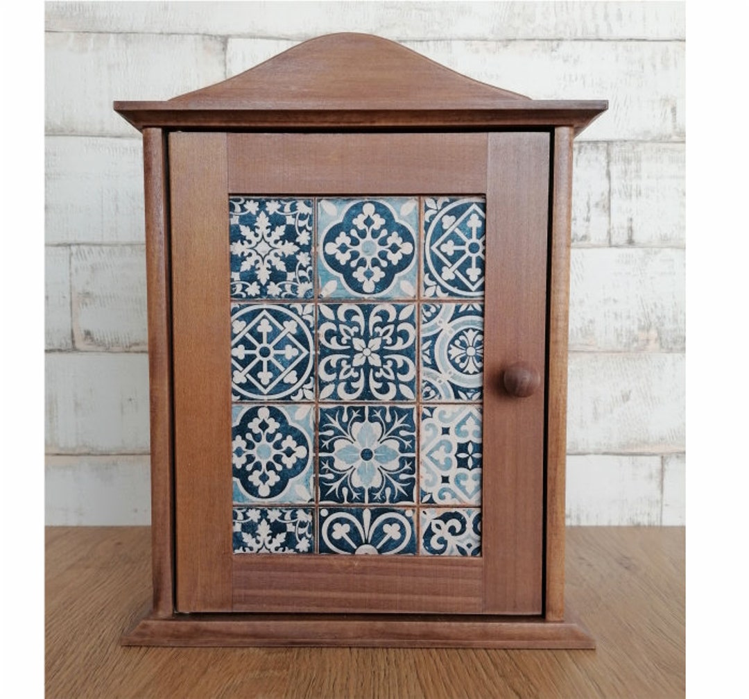 Key Box Holder Wooden Key Box Box Storage Cabinet Key Organizer Key ...