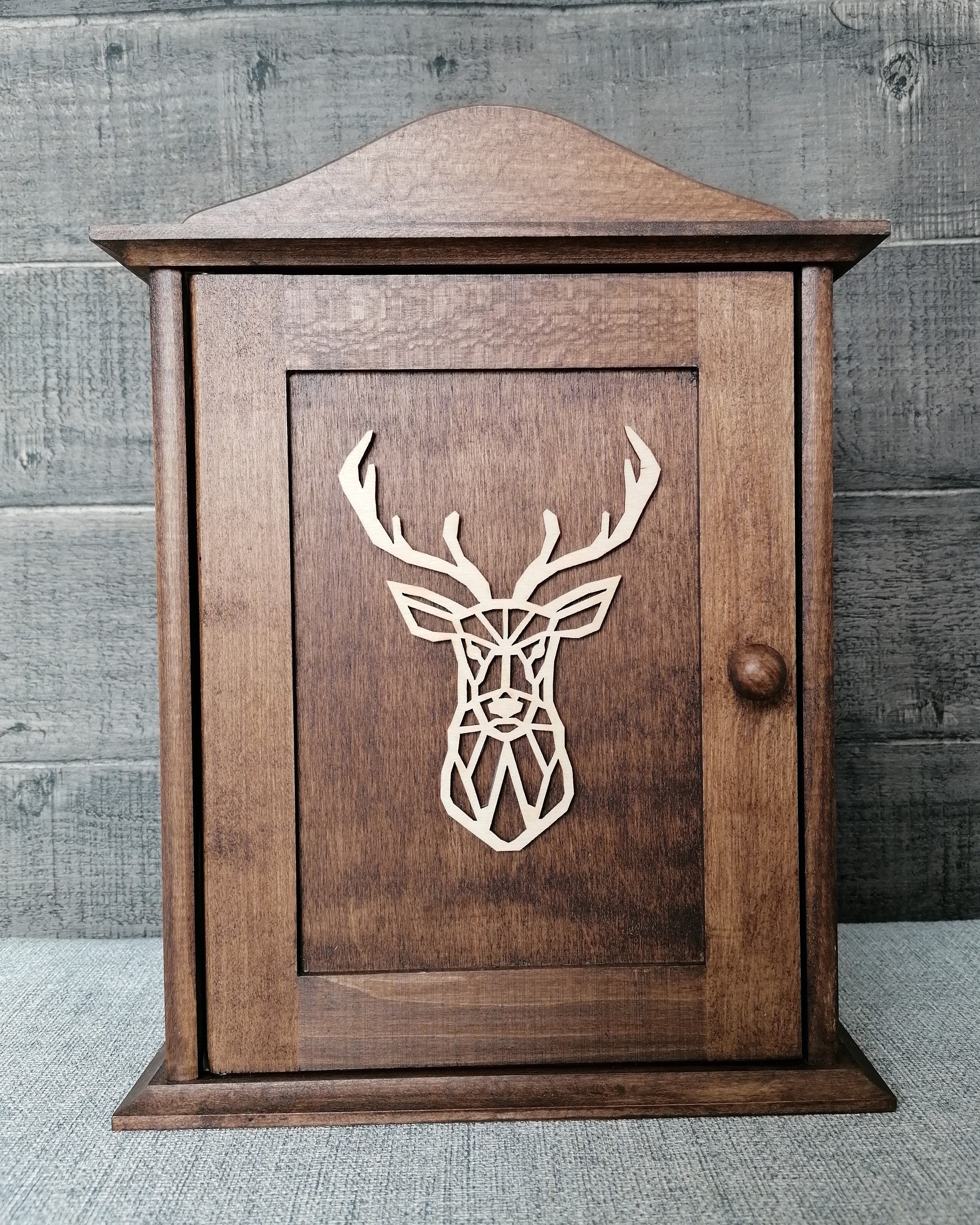 Key Box Holder Wooden Key Box Box Storage Cabinet Key Organizer Key ...