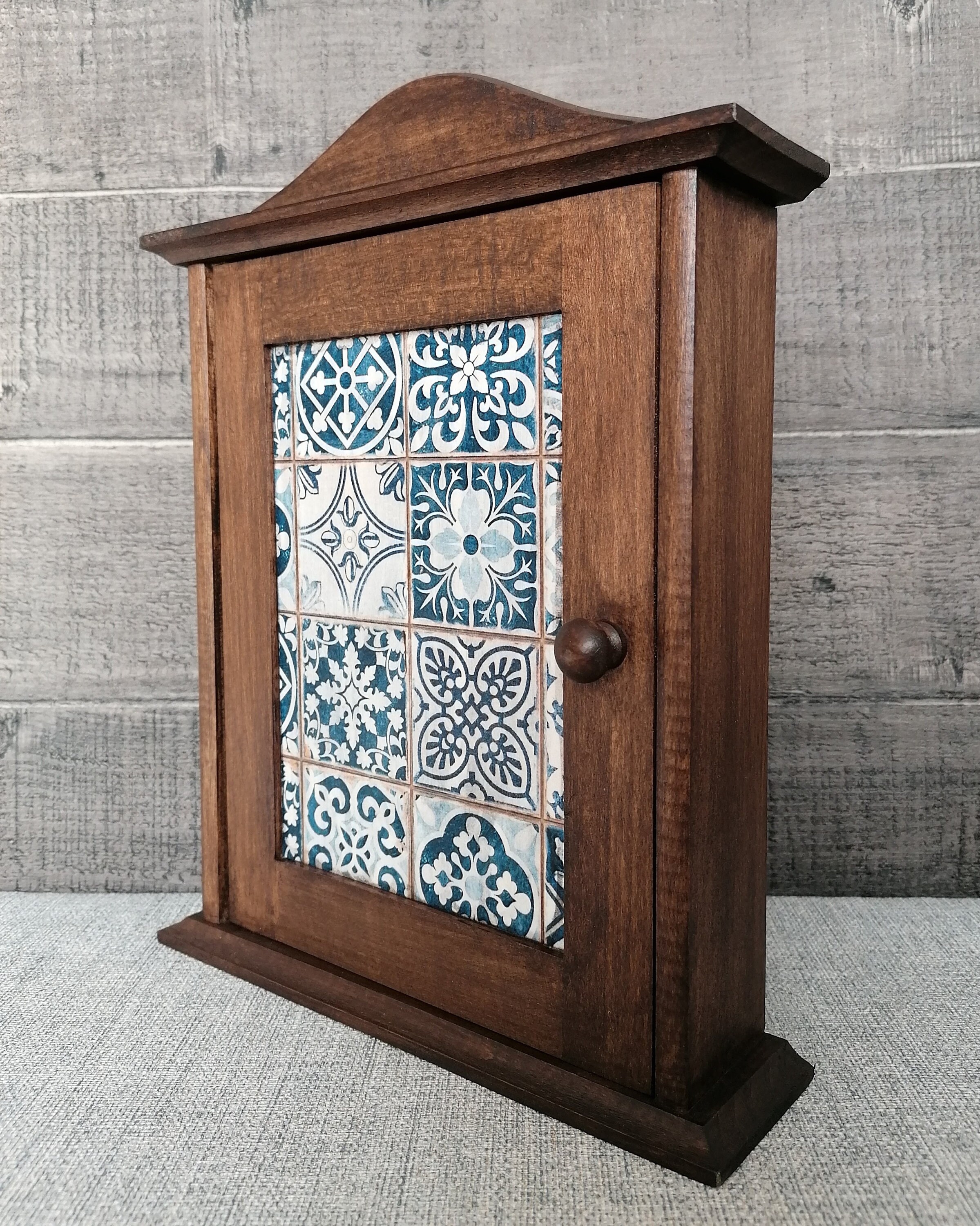 Key Box Holder Wooden Key Box Box Storage Cabinet Key Organizer Key ...