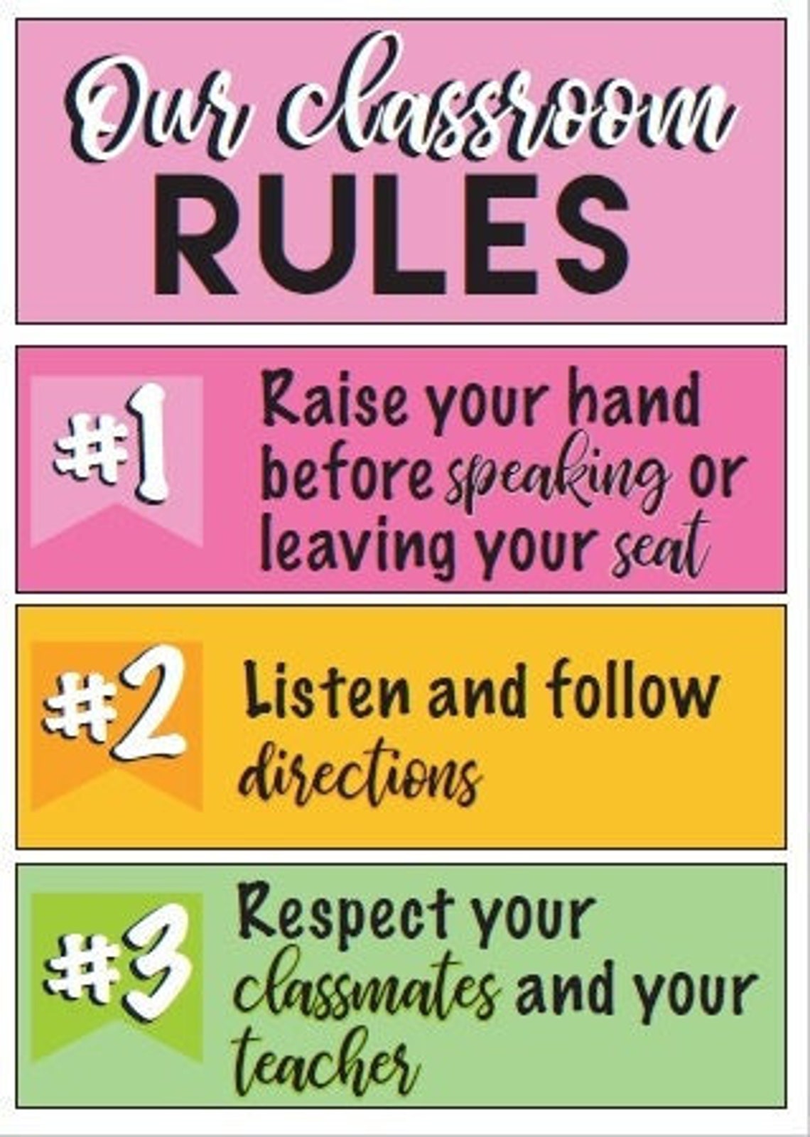 Classroom Rules Poster Class Rules Poster Printable Etsy classroom-rules-poster-class-rules-poster-printable-etsy