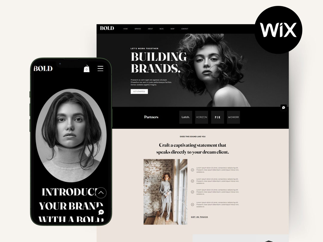 Wix Website Template for Social Media Manager | Agency Small Businesses ...
