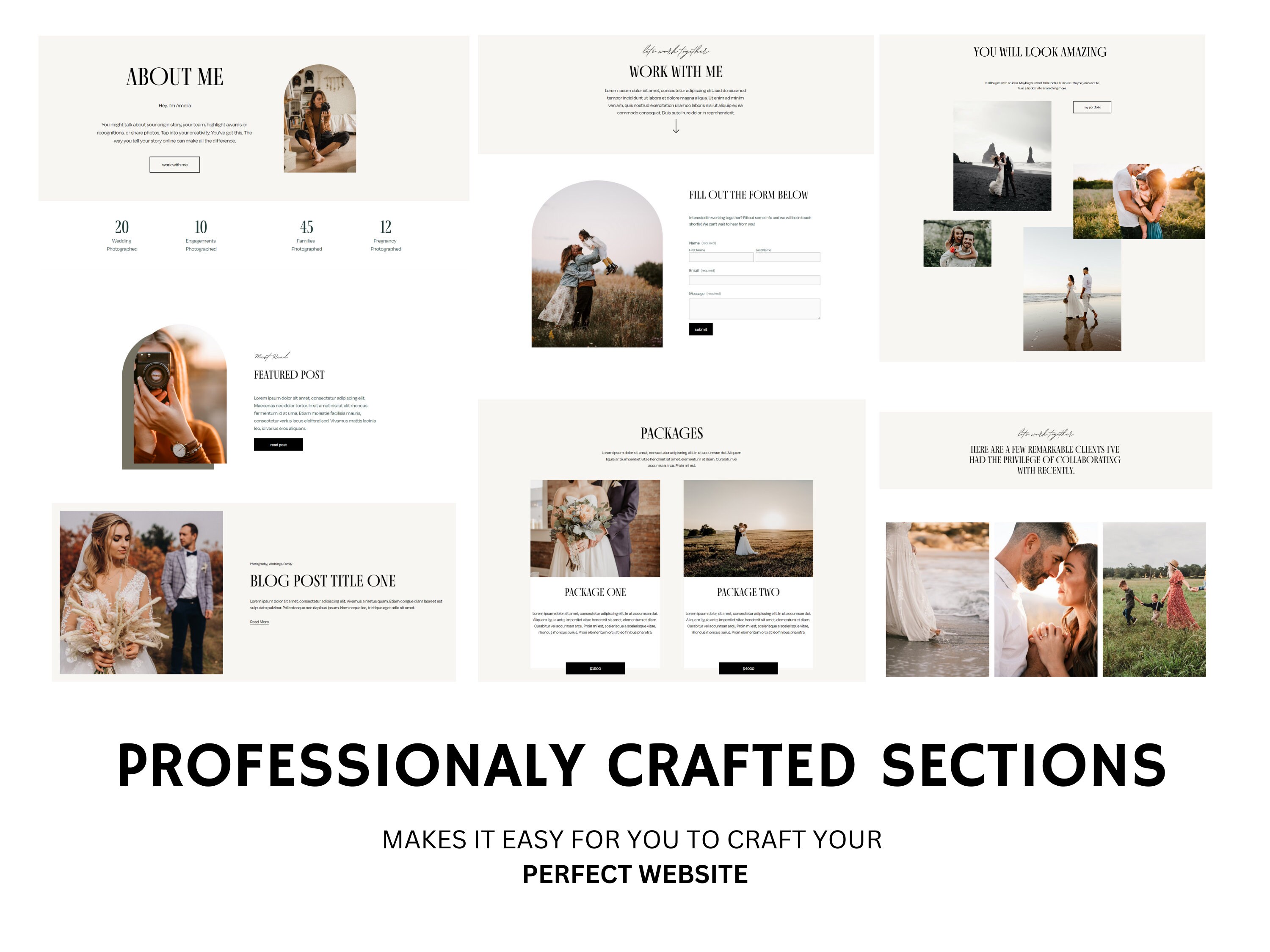 Squarespace Photography Website Template 7.1 Designer Portfolio Site ...