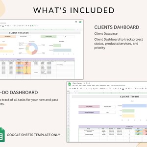 Client Tracker Spreadsheet, Client Management Google Sheets, Small ...