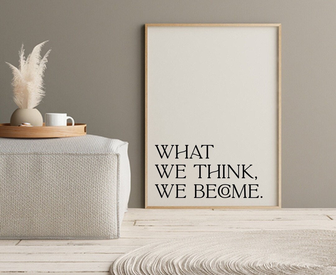 Minimalist Sayings Poster in the Frame Wisdom Quote Motivational ...