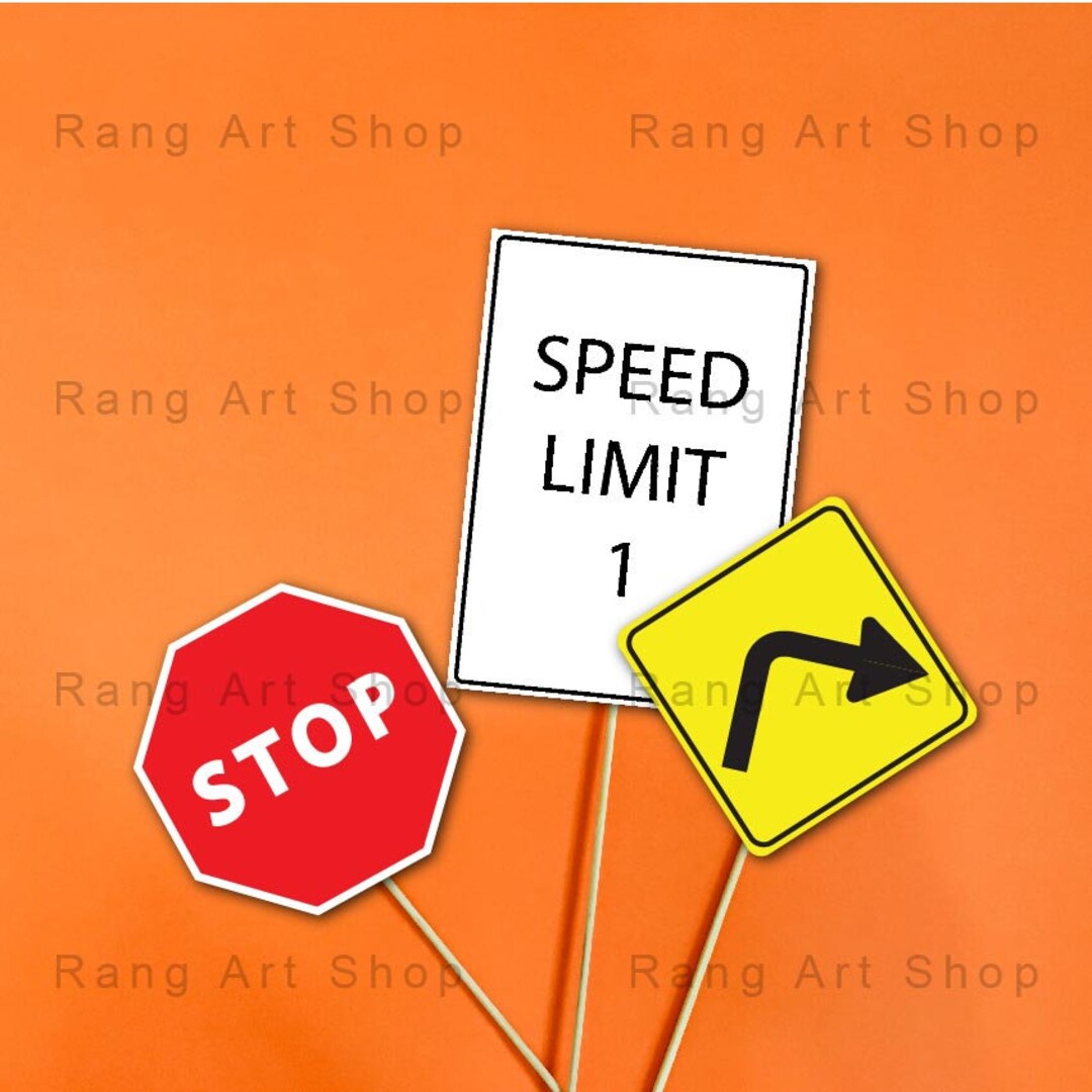 3 Table Decor Props - Bus Themed Party - Birthday Party Printables ...