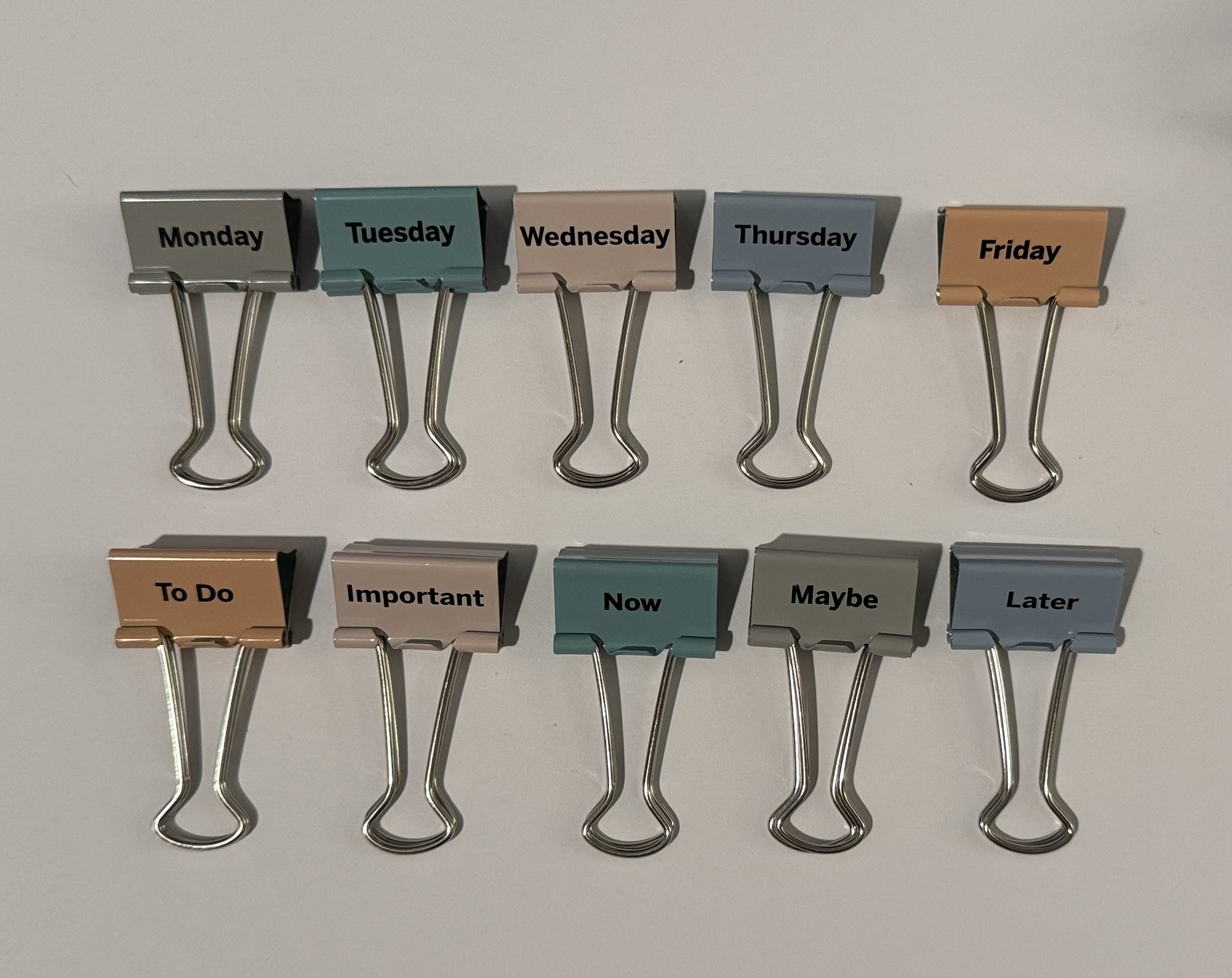 Binder Clips Task on Hand Paper Clips in Moho Colors Clip Dividers ...