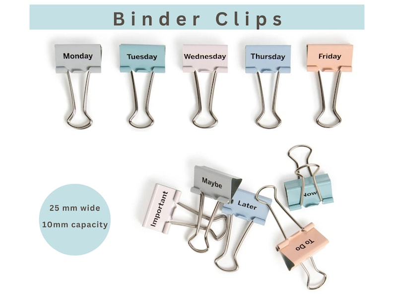 Binder Clips Task on Hand Paper Clips in Moho Colors Clip Dividers ...