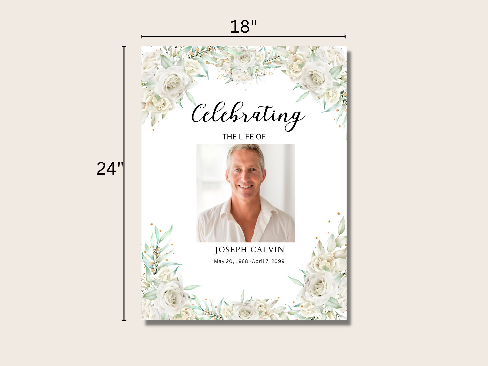 Welcome Funeral Sign Templates Funeral Service Canva Template Program 3 ...