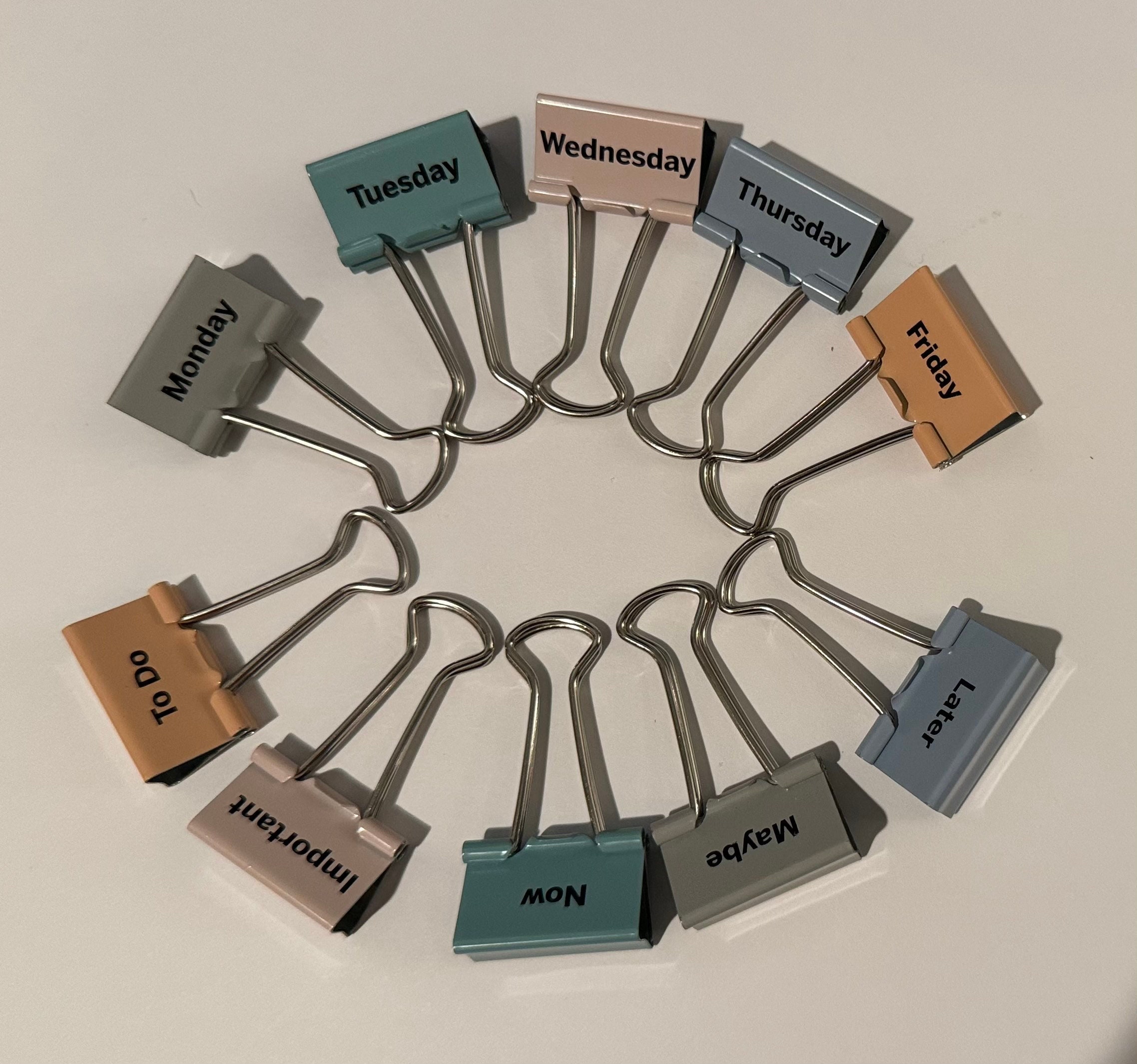 Binder Clips Task on Hand Paper Clips in Moho Colors Clip Dividers ...