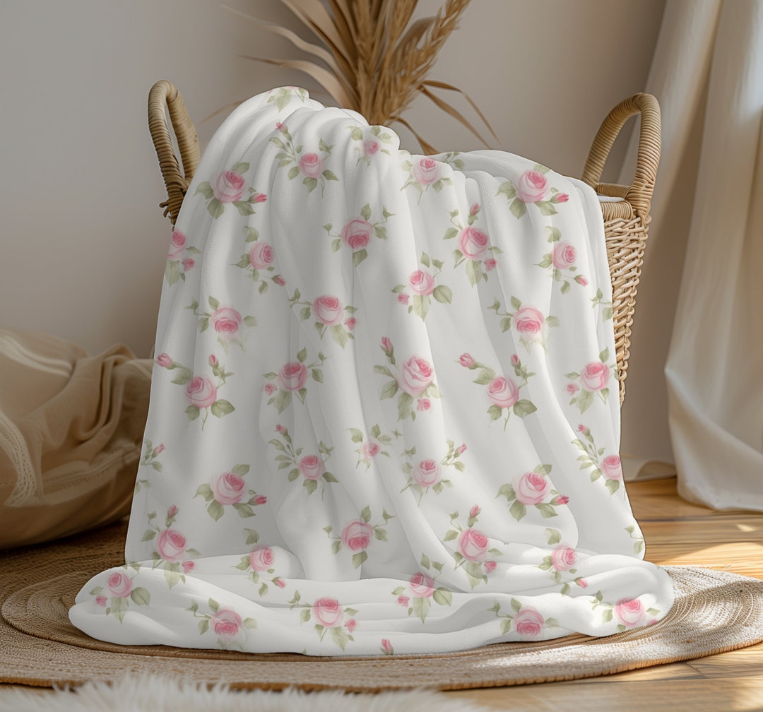 Roses Plush Blanket 50"x 60" - Etsy