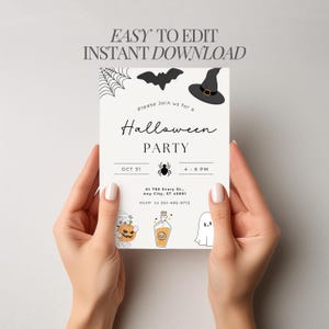 Halloween Party Invitation Printable Instant Download and Custom Your ...