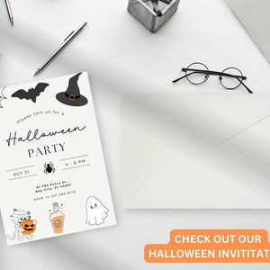 Halloween Party Invitation Printable Instant Download and Custom Your ...
