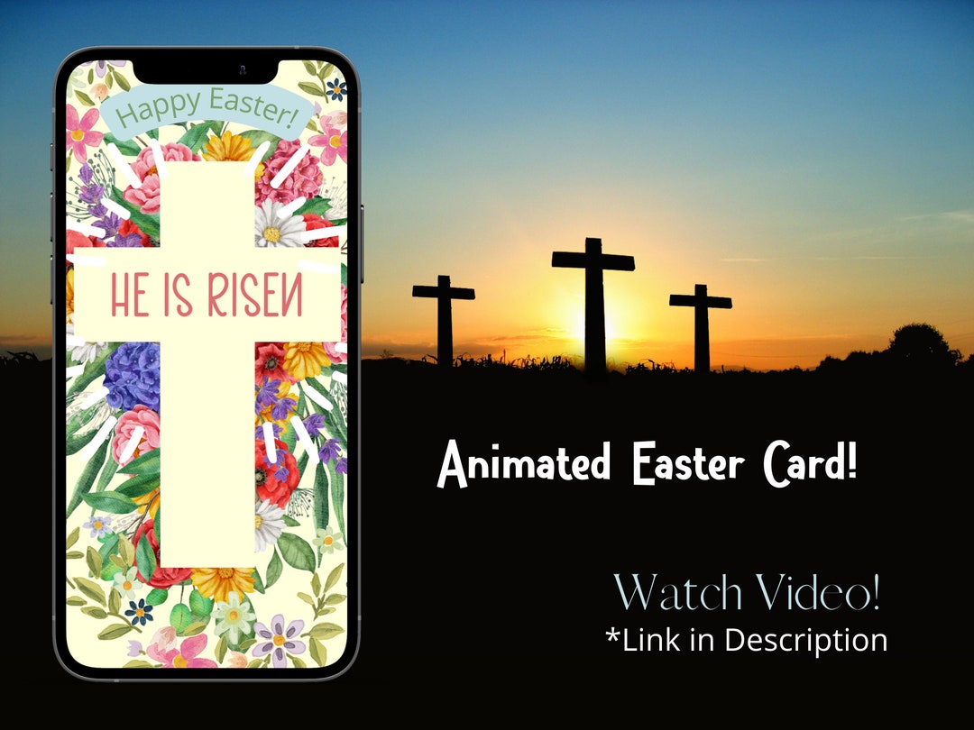 Animated Easter Card, Happy Ester Card - Iphone, Android Digital Card ...