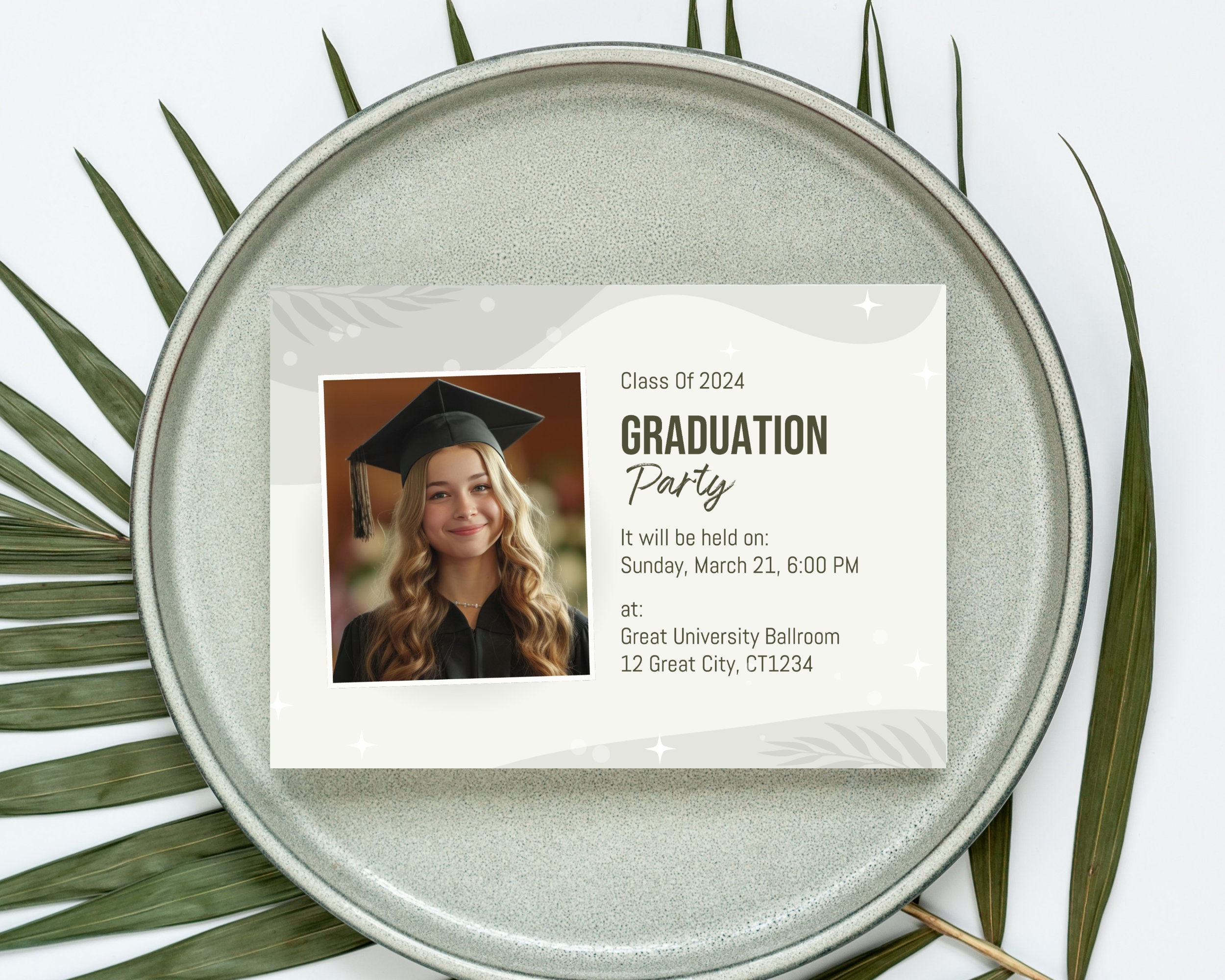 Personalized Graduation Invitation 2024: Canva Template (5x7) (PDF) - Etsy