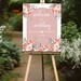 Boho Wedding Sign Template Bundle: Roses Welcome Poster (canva Editable ...