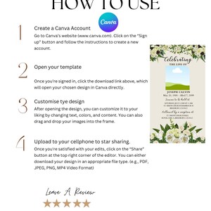 Digital Funeral Invitation Electronic Funeral Template Digital ...