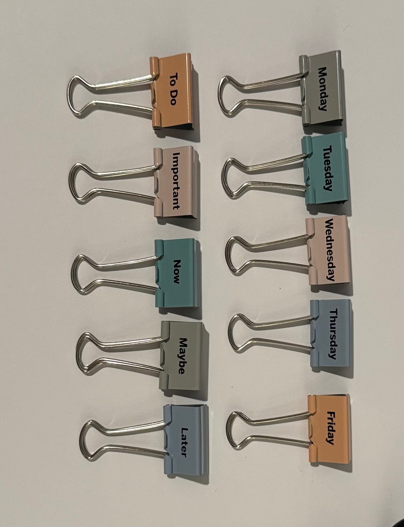 Binder Clips Task on Hand Paper Clips in Moho Colors Clip Dividers ...