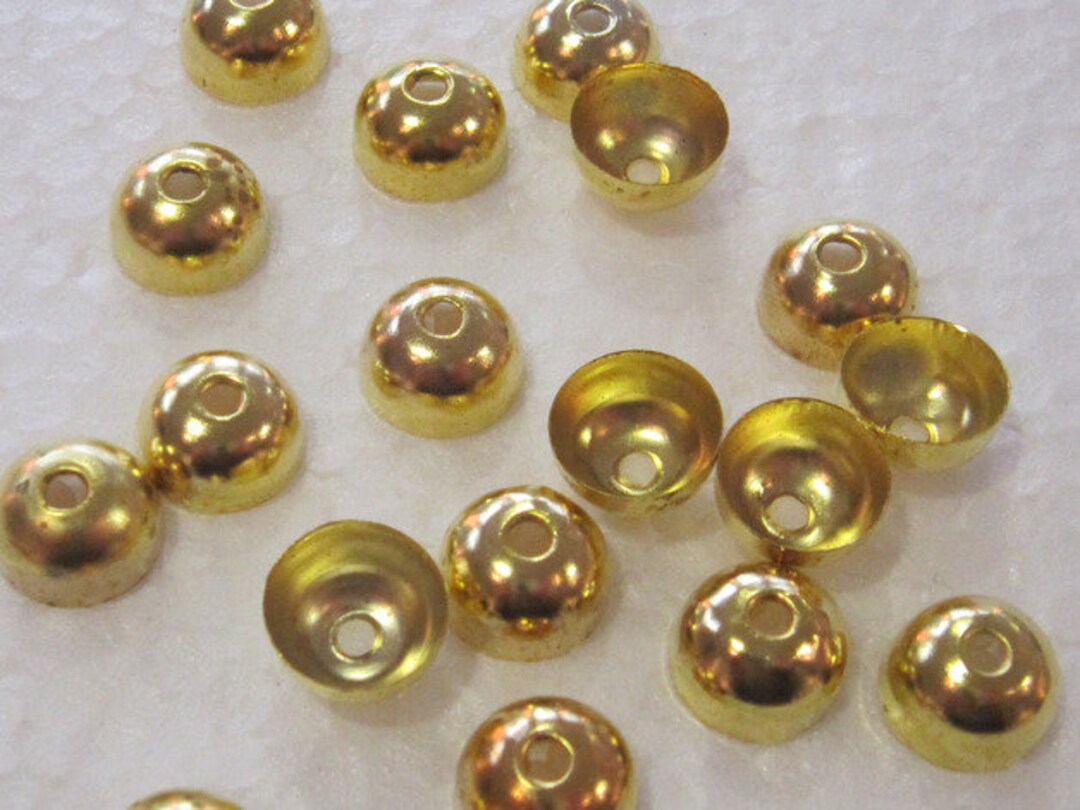 20 Bead Caps-gold - Etsy