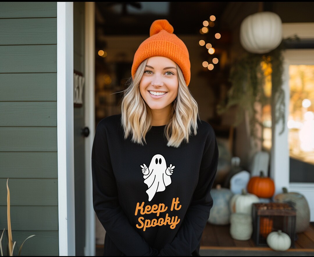 Keep It Spooky Sweatshirt Funny Sweatshirt Halloween Spooky - Etsy