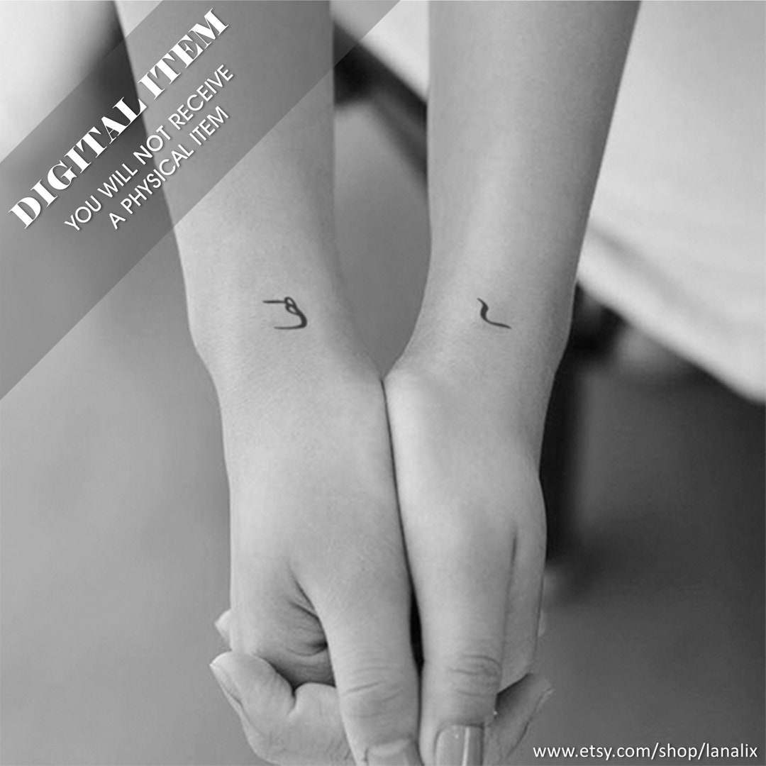 His / Hers Arabic Tattoo Design Instant Download - Etsy