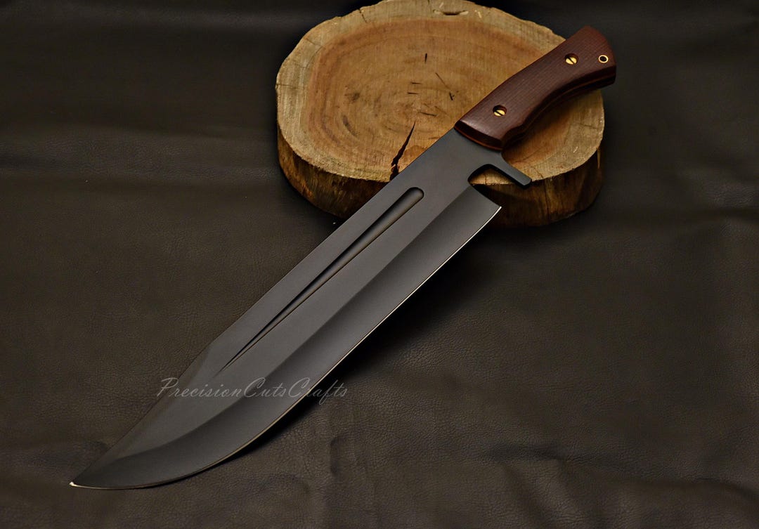 Bowie Knife, Survivor Knife, German Steel Black Powder Coating ...