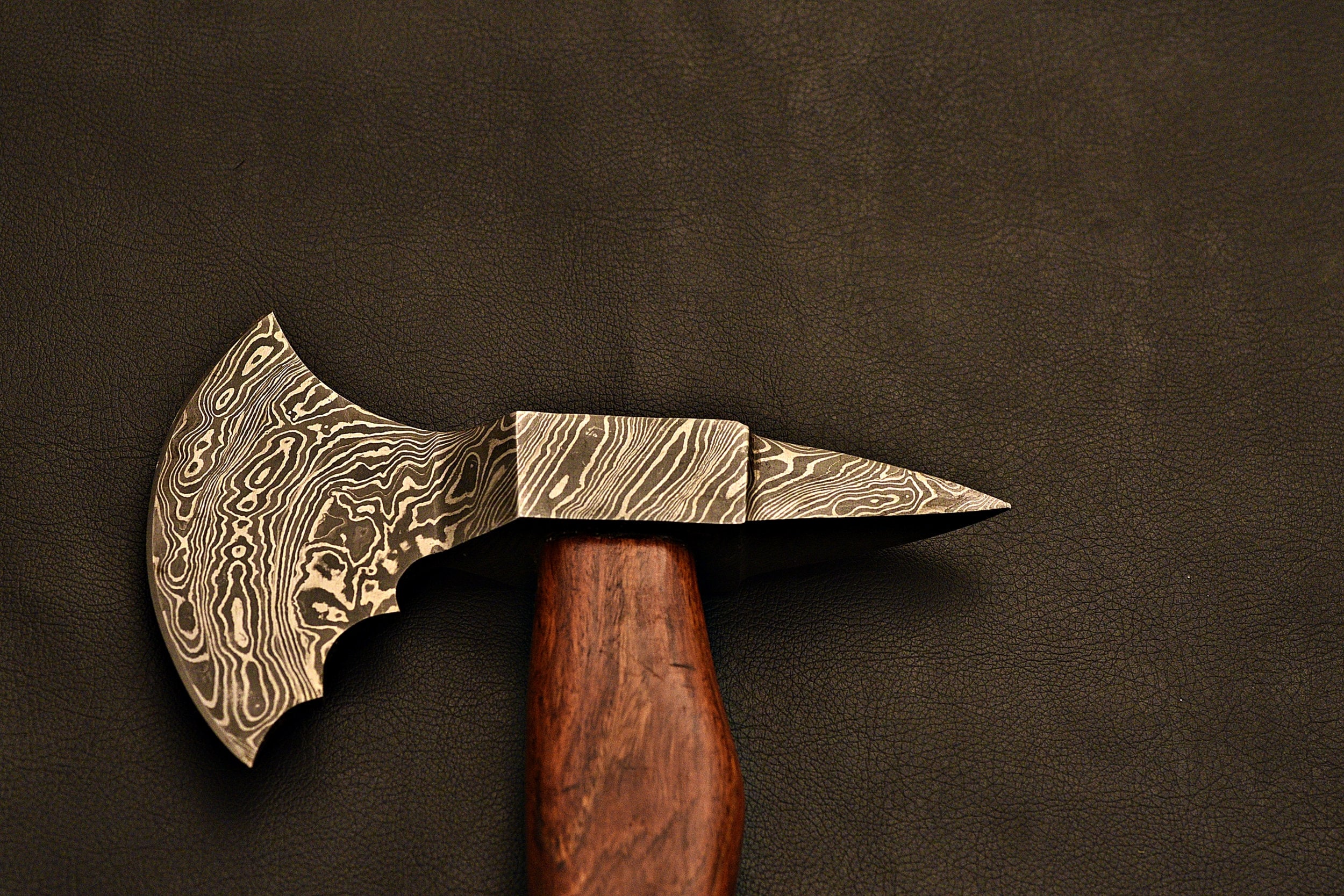 Handmade Damascus Steel Tomahawk / Hatchet / Viking / HT Axe With Rose ...