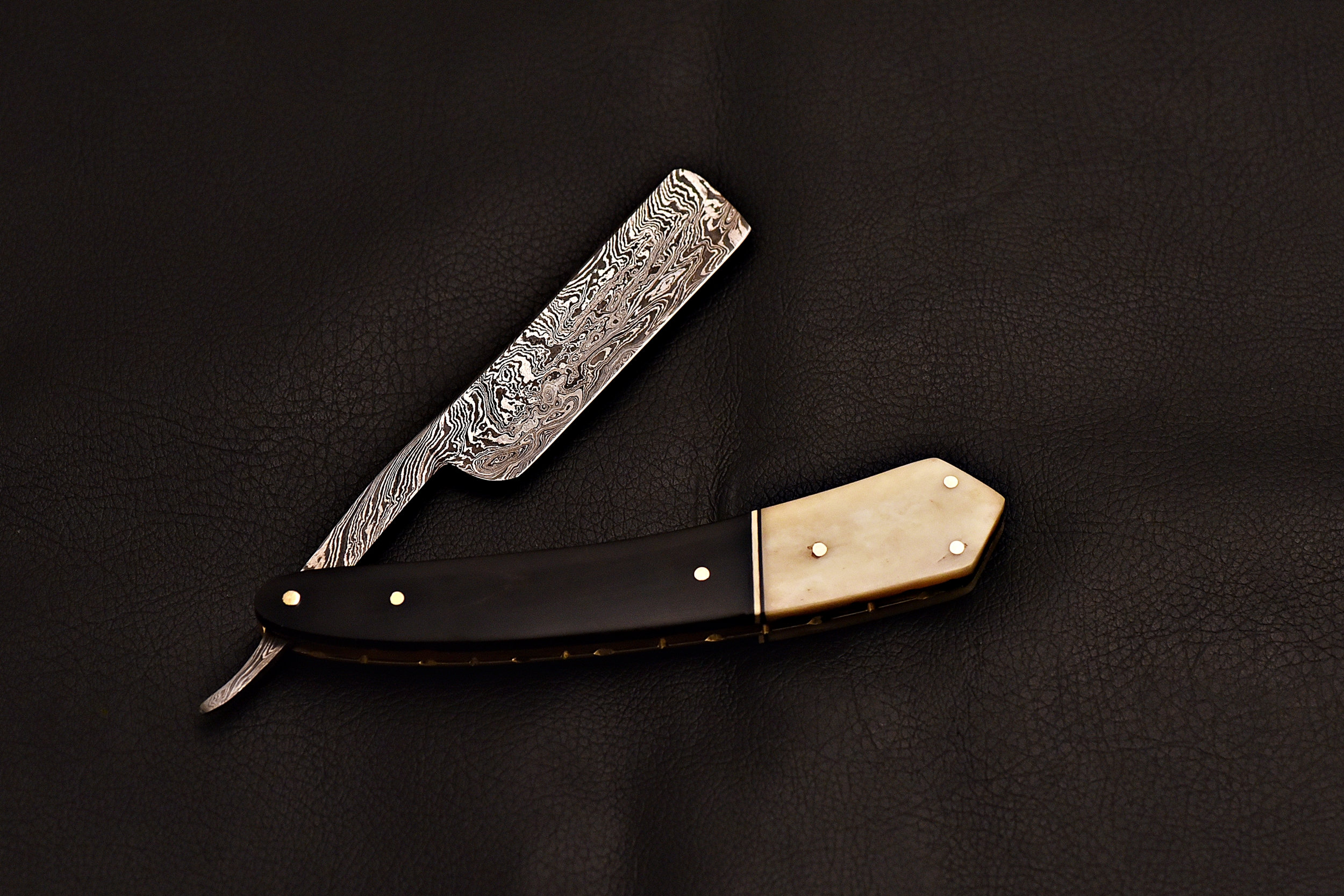 Handmade Damascus Steel Straight Razor - Etsy