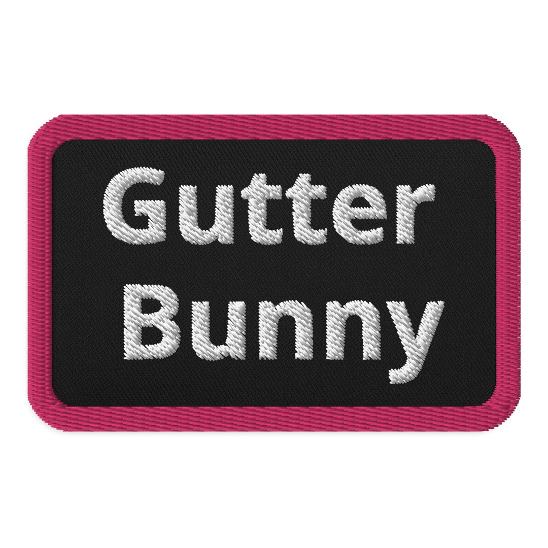 Gutter Bunny Meme Embroidered Patches - Etsy