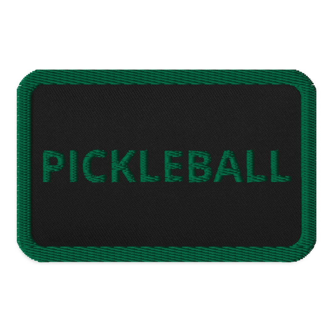 Pickleball Players Embroidered Patches - Etsy
