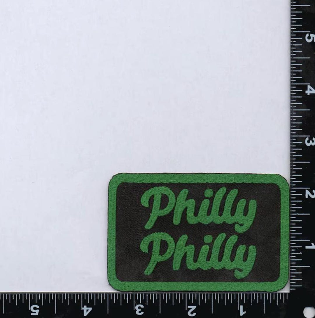 Philly Kelly Green Embroidered Patches Bar Crawl Patch, Philadelphia Hometown Accessory Kelly ...