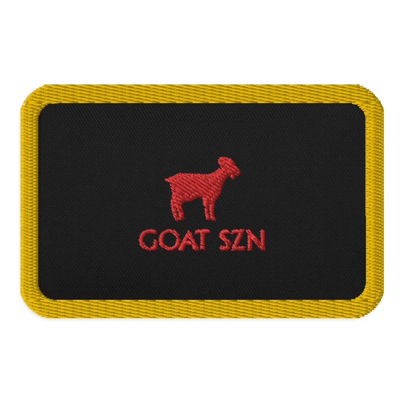Goat Szn Iron on Embroidered Patches - Etsy