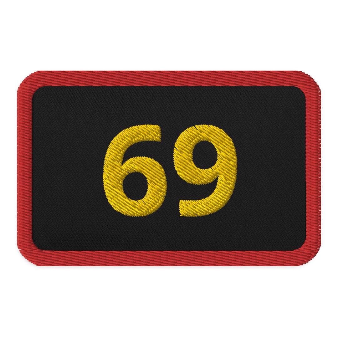 Custom Jersey Number Patch Number Sixty Nine 69 Iron on Patch ...