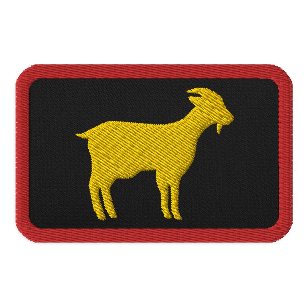 Goat Greatest All-time Embroidered Patches - Etsy