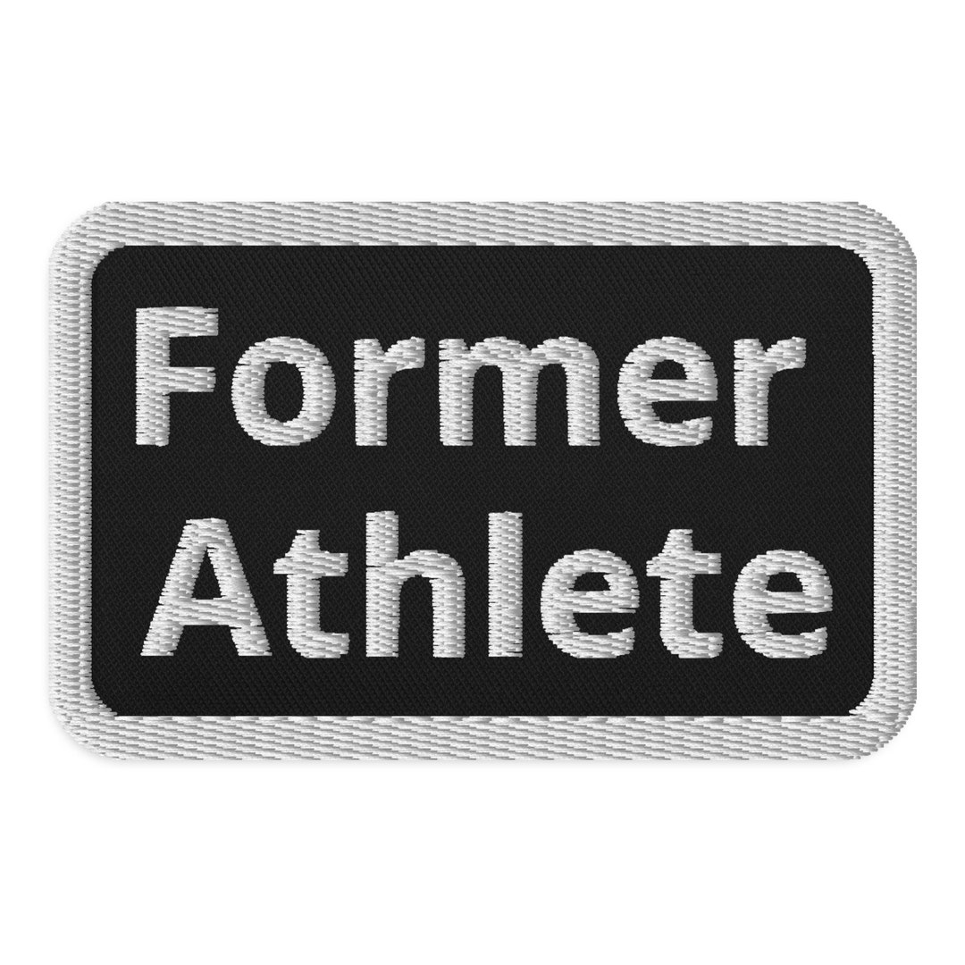 Former Athlete Embroidered Patches - Etsy
