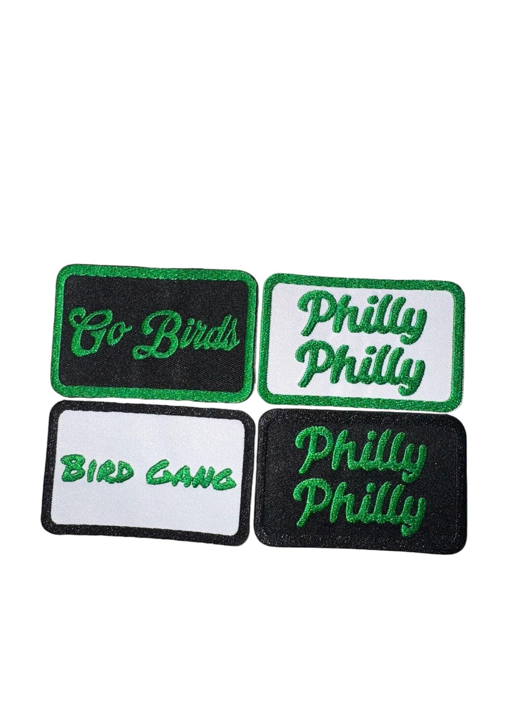 Philly Kelly Green Embroidered Patches Bar Crawl Patch, Philadelphia Hometown Accessory Set 4 ...