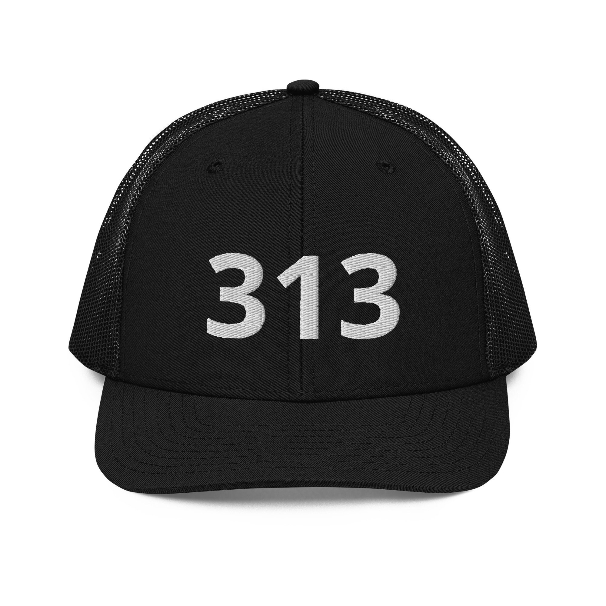 313 Detroit Trucker Cap Mesh Adult Snapback Hat - Etsy