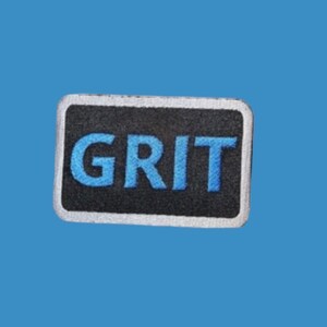 Grit Script Detroit Motivation Embroidered Patches Will Ship 48hrs Iron ...