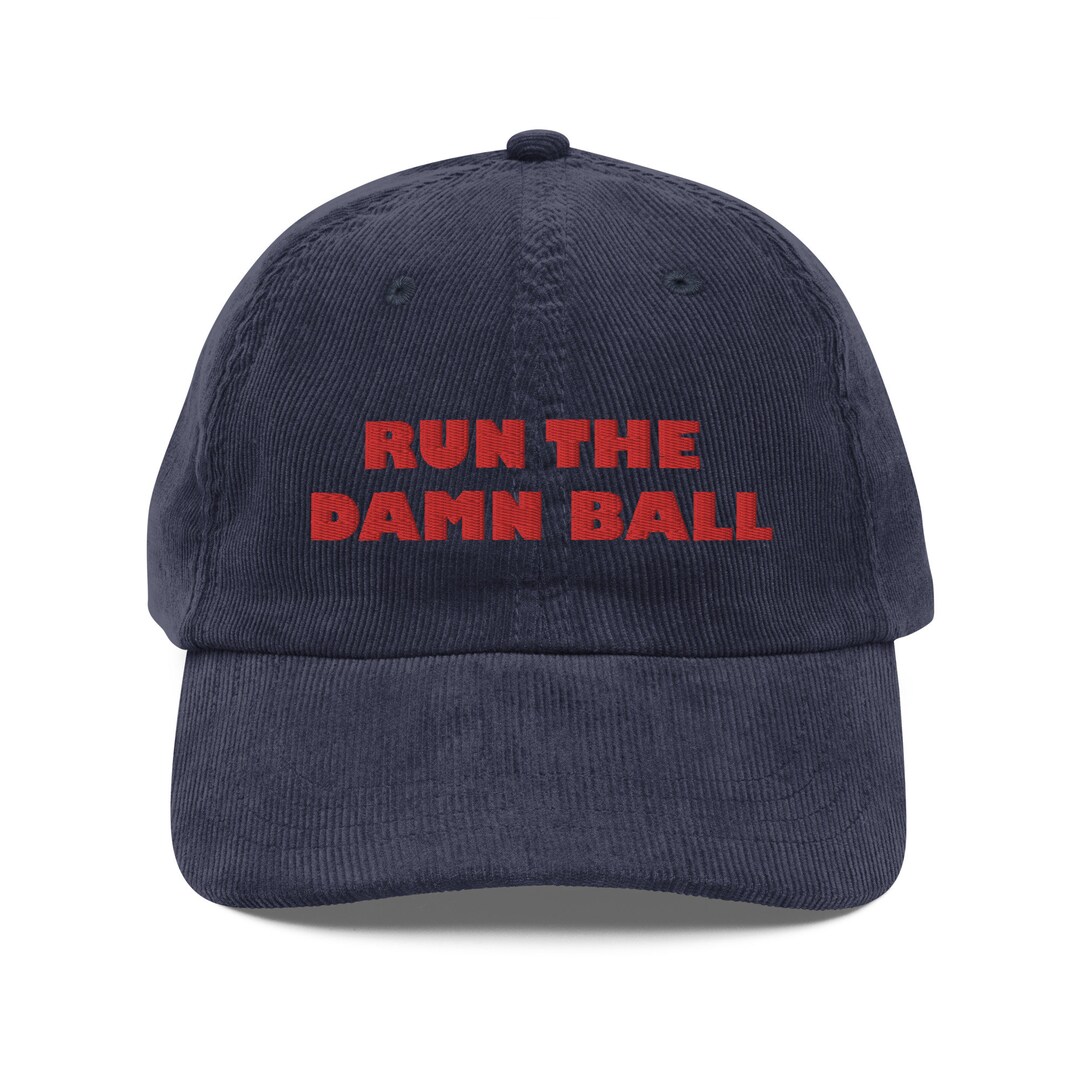 Run the Damn Ball Vintage Corduroy Cap - Etsy