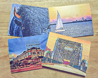 Bison Note Cards - Etsy