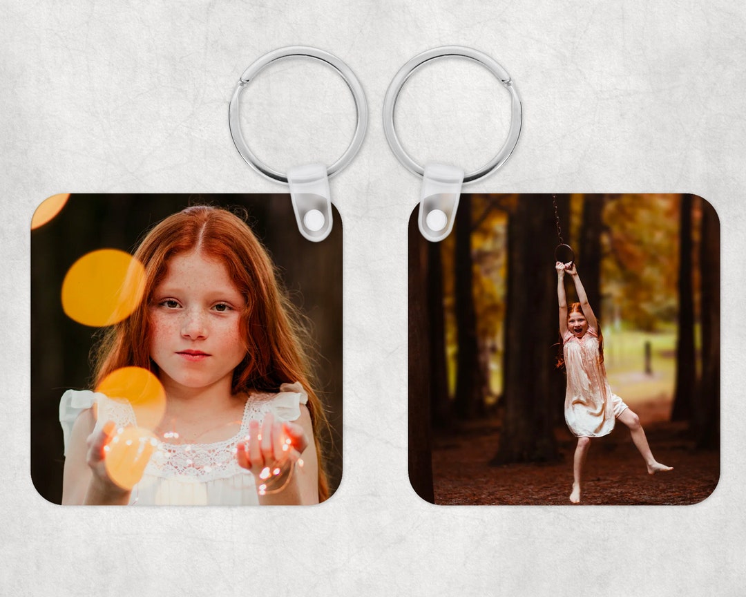 Custom Photo Keychain, Personalized Picture Keyring, Unique Gift for ...
