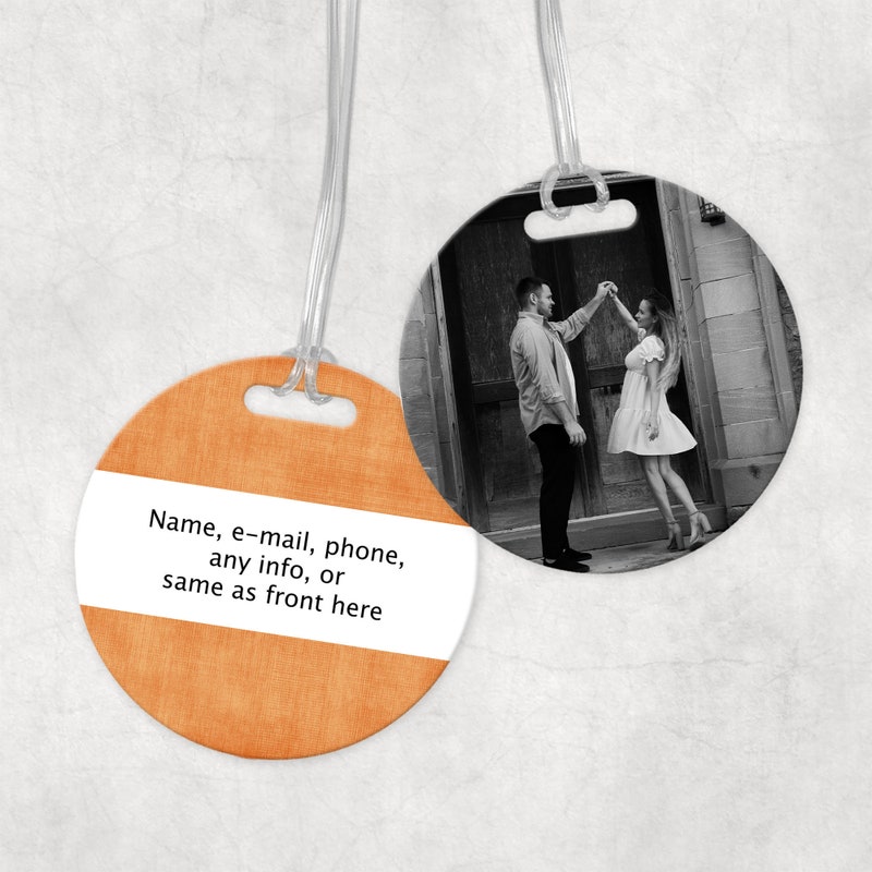 Round Luggage Tags - Etsy