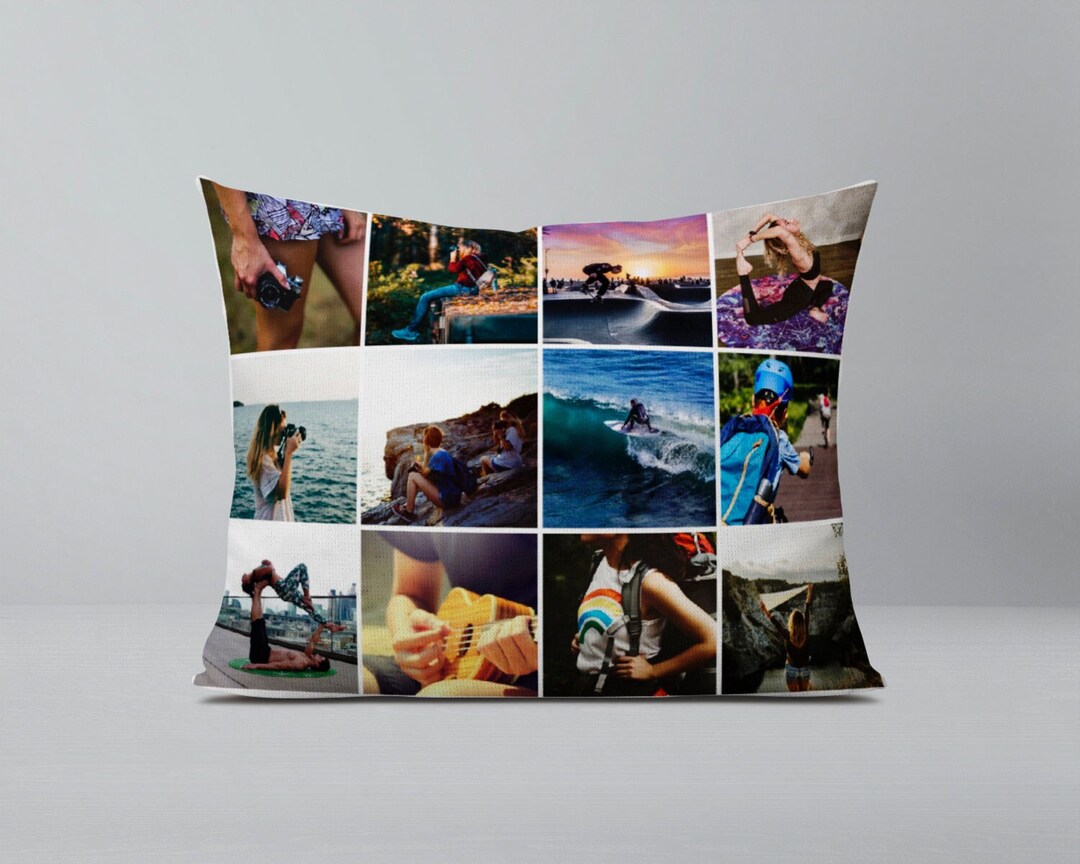 Custom Photo Pillow Collage Pillow Picture Pillow - Etsy