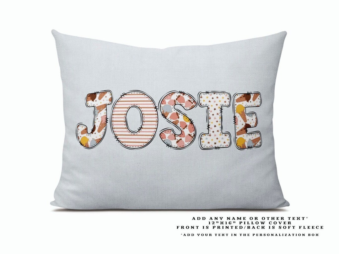 Personalized Toddler Nap Pillow, Custom Name Sweet Treats Design, Plush ...