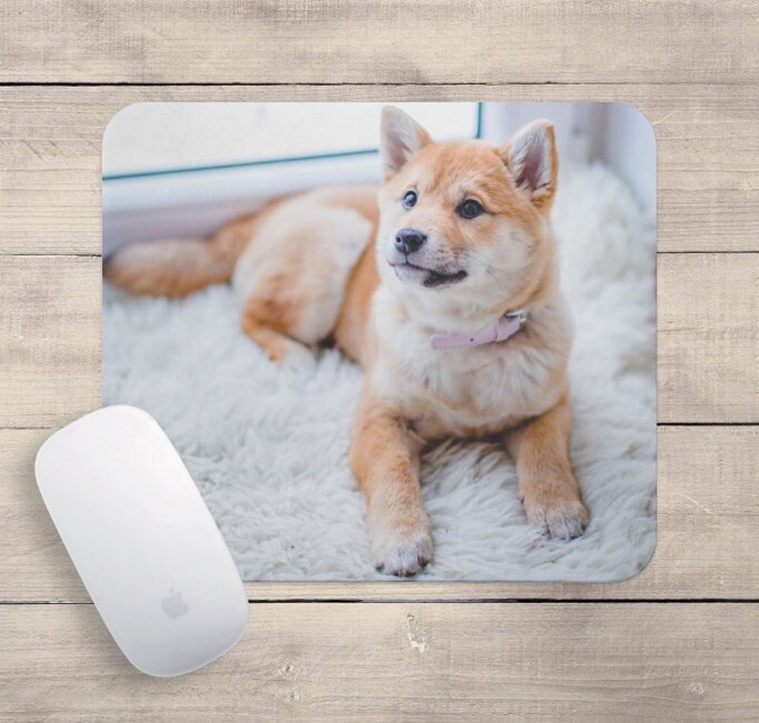 Custom Pet Photo Mouse Pad, Dog Cat Mousepad, Pet Lover Gift, Animal ...
