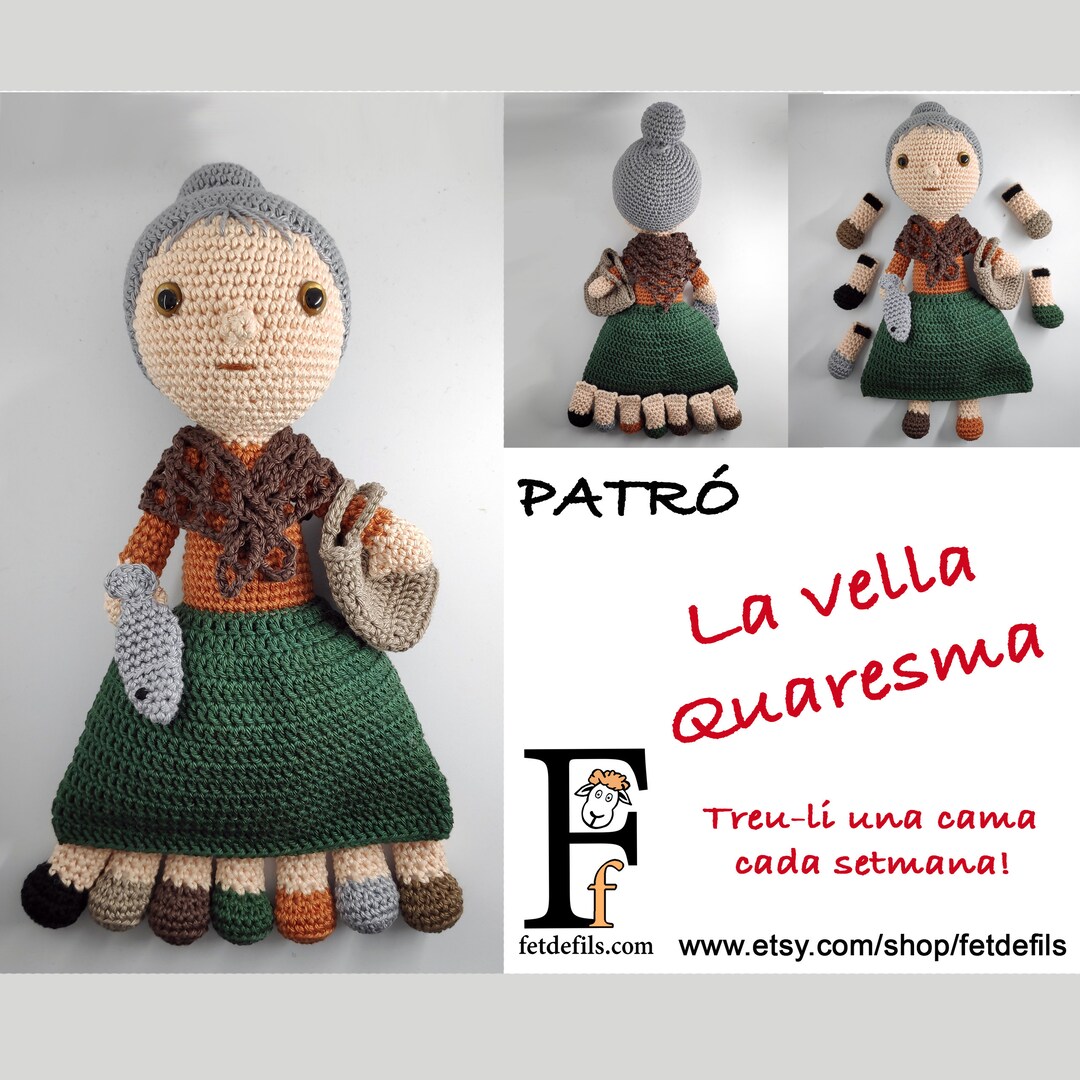 Amigurumi Pattern for Old Lent - Old Lent - Lent Calendar - Etsy