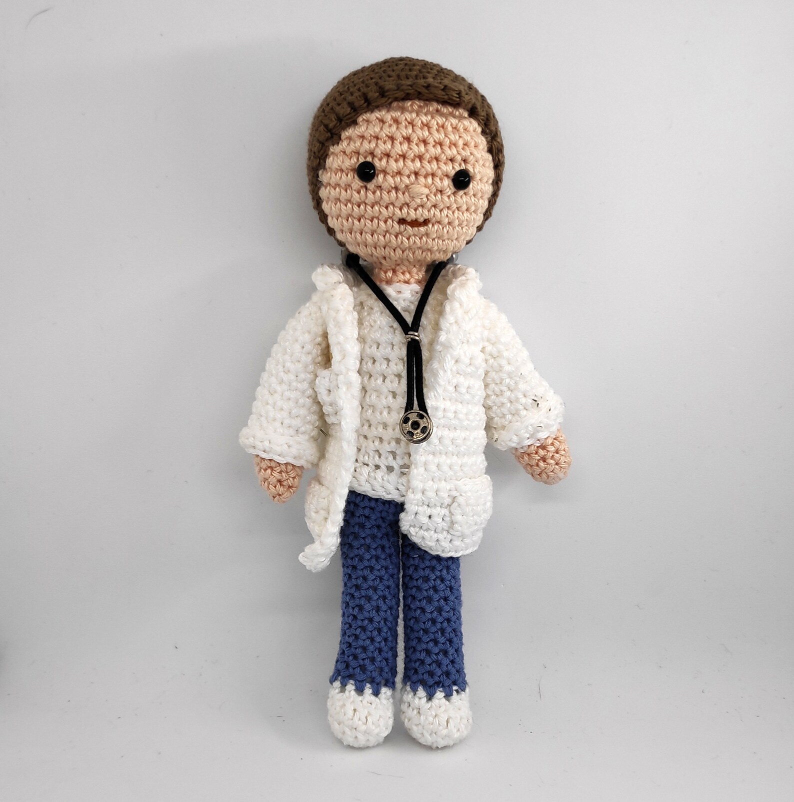 Patrón amigurumi médico en español Doctor amigurumi - Etsy México