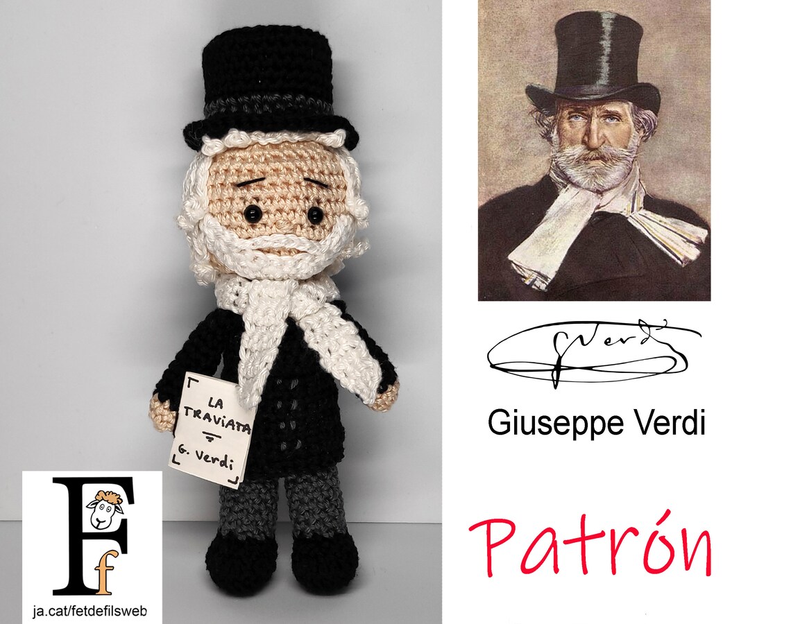 Mozart Amigurumi Pattern - Spanish - English - Etsy